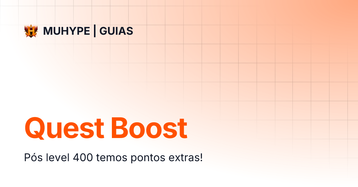 Quest Boost | MUHYPE | GUIAS